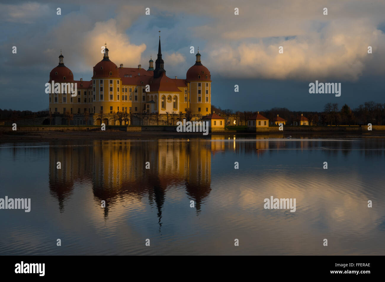 Schloss Moritzburg Castle, Moritzburg, Saxony, Germany Stock Photo - Alamy