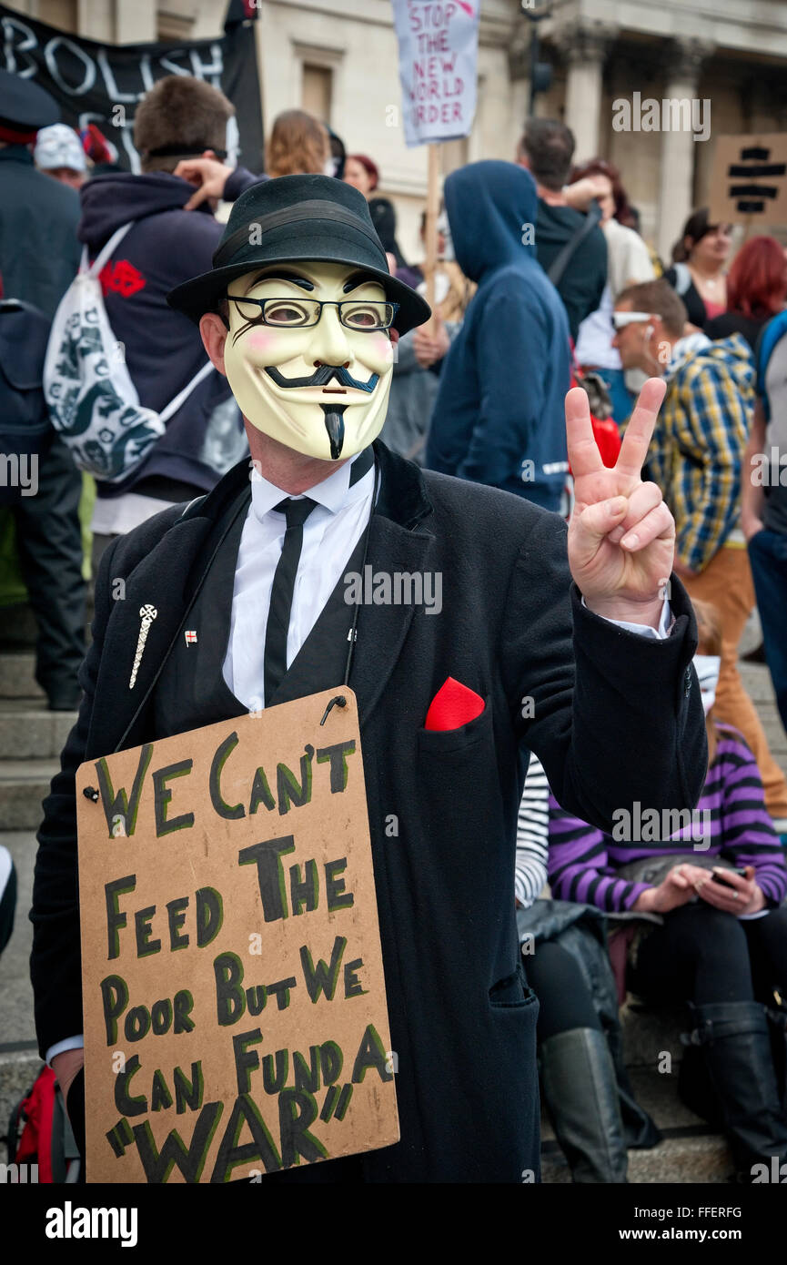 Anonymous protest hi-res stock photography and images - Alamy