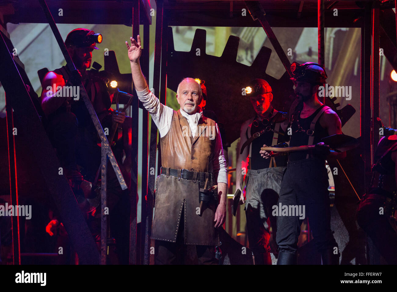 London, UK. 12 February 2016. Pictured: David Essex. Bill Kenwright and ...