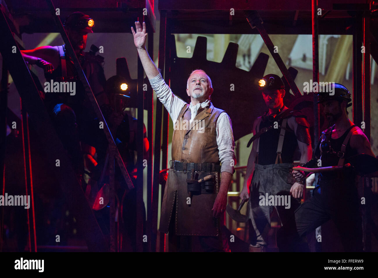 London, UK. 12 February 2016. Pictured: David Essex. Bill Kenwright and ...