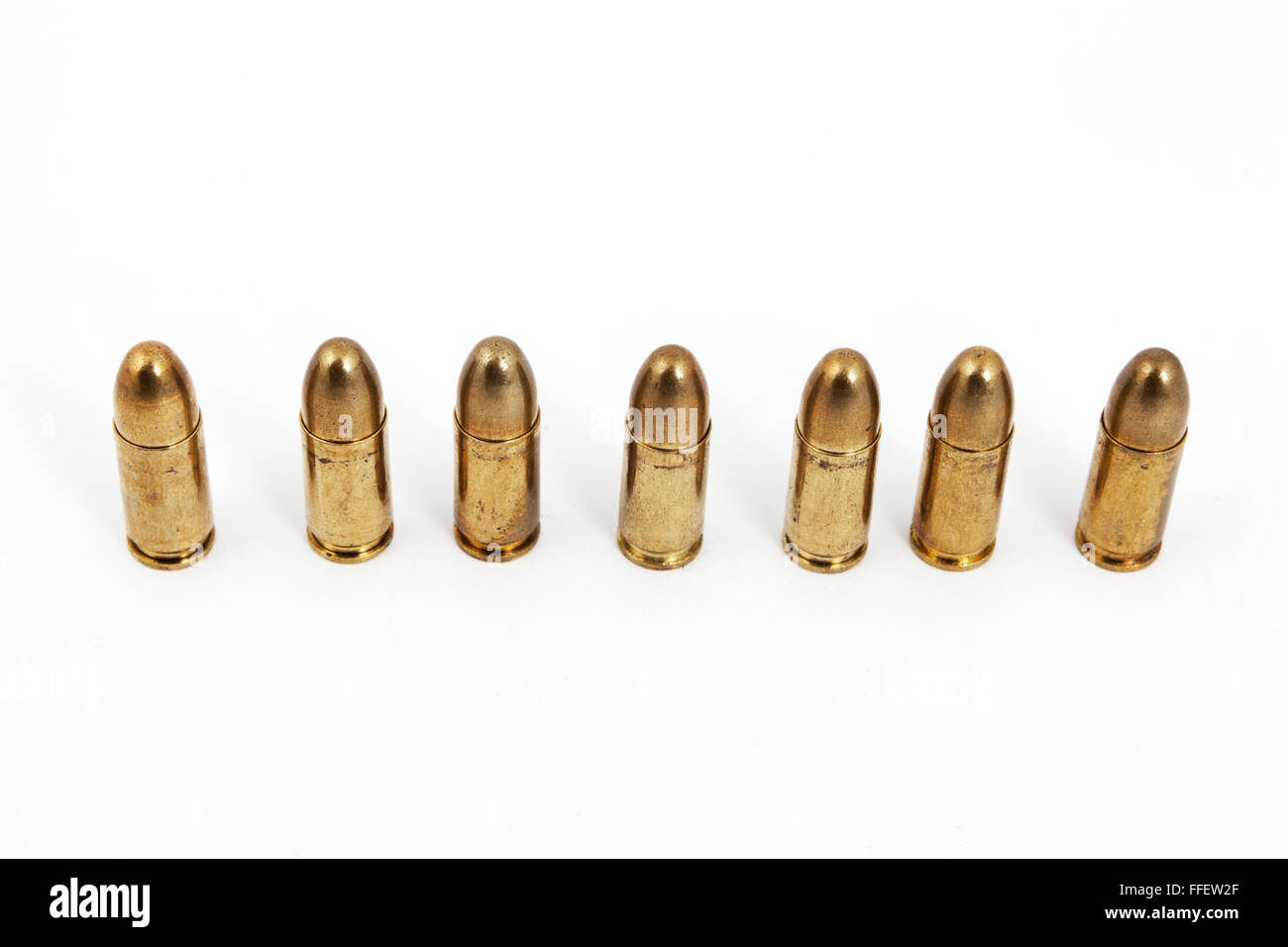 many bullets on a white background Stock Photo - Alamy