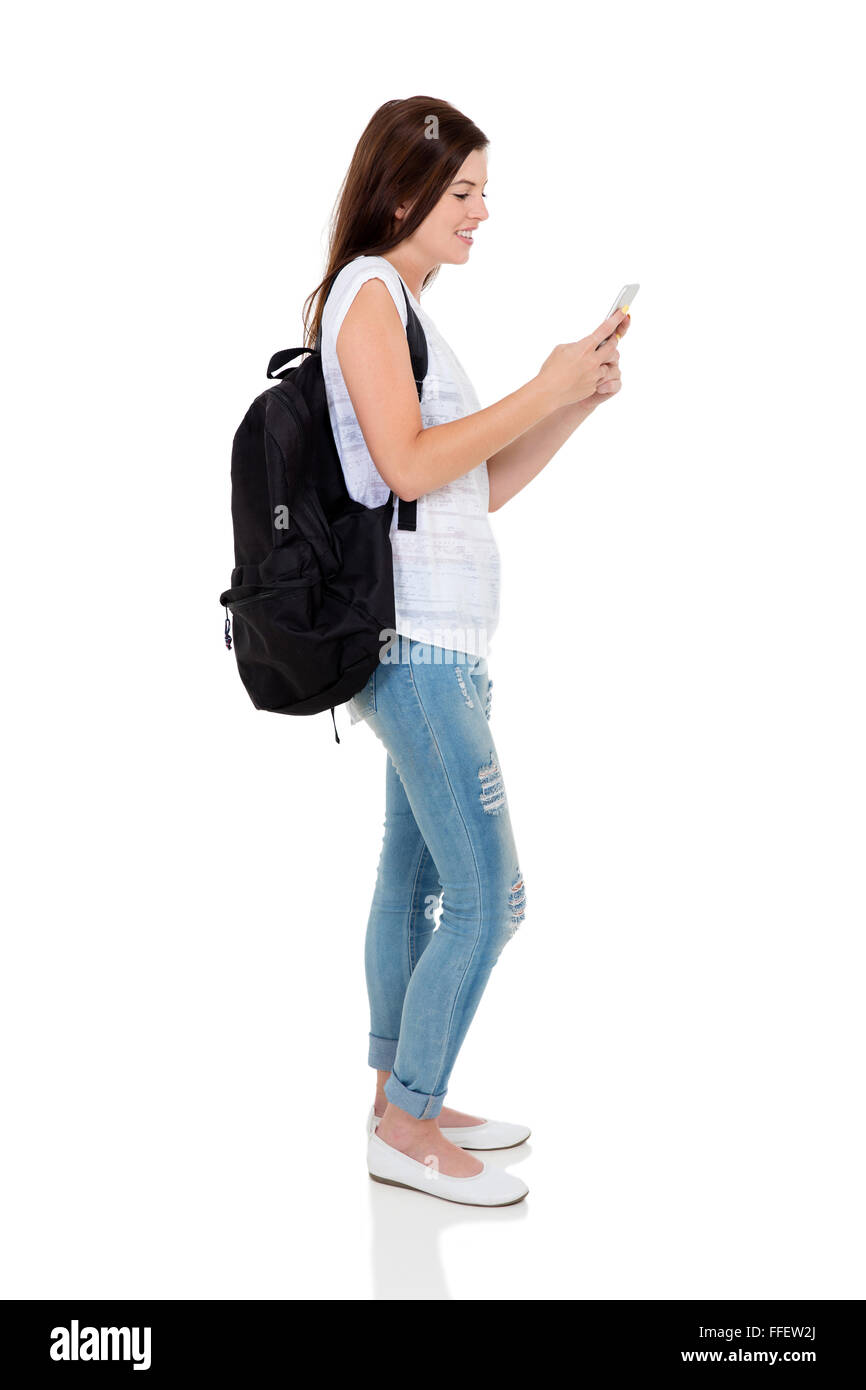 Side view pretty college girl hi-res stock photography and images - Alamy