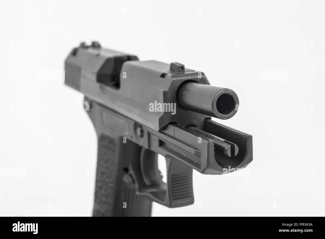 gun, pistol, on white background Stock Photo - Alamy