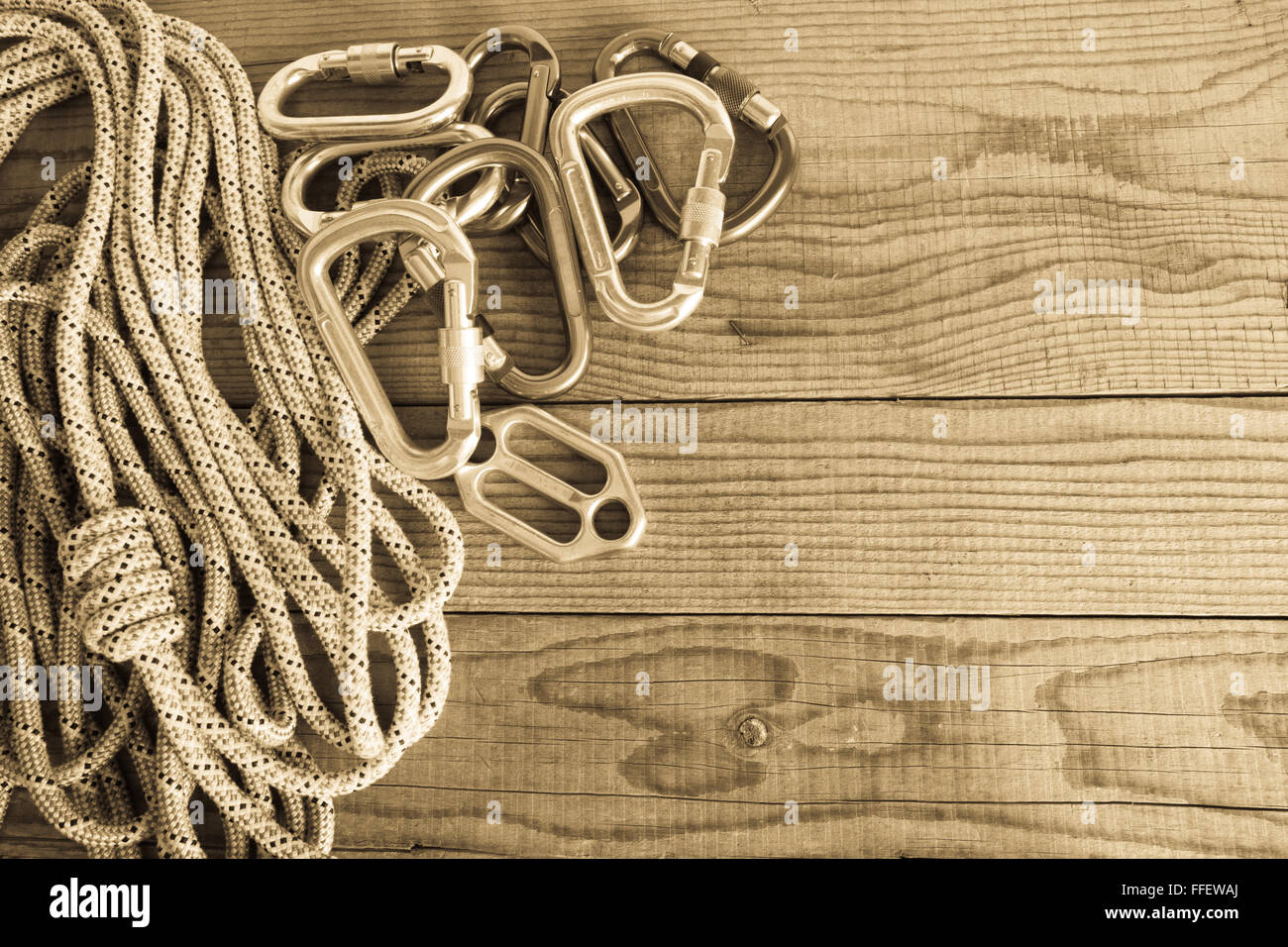 Mountain gear for climbing Stock Photo - Alamy