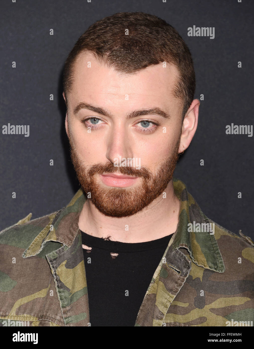 SAM SMITH English singer, songwriter in February 2016. Photo Jeffrey ...