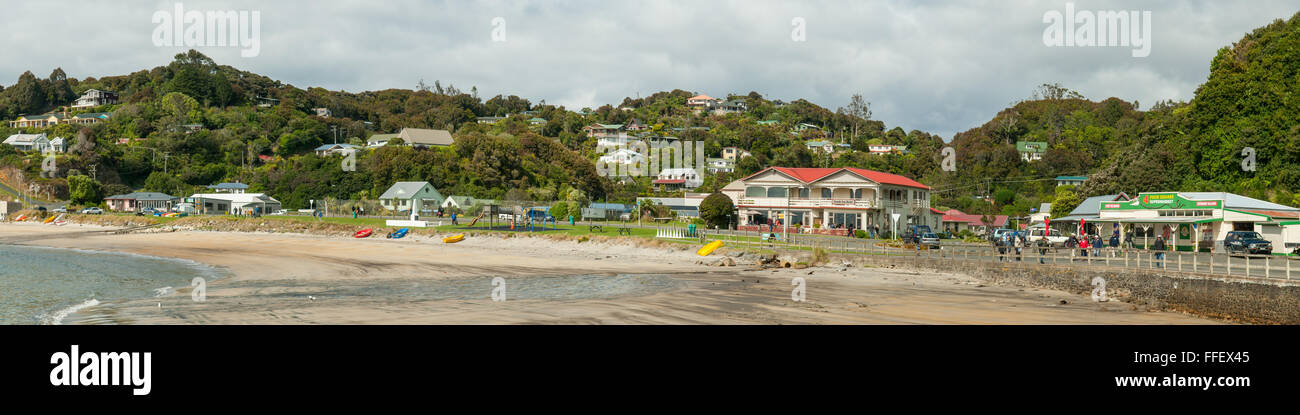 Oban, Half Moon Bay, Stewart Island Panorama, New Zealand Stock Photo ...