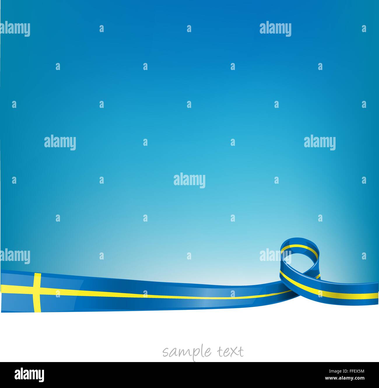 sweden flag on sky background Stock Vector Image & Art - Alamy