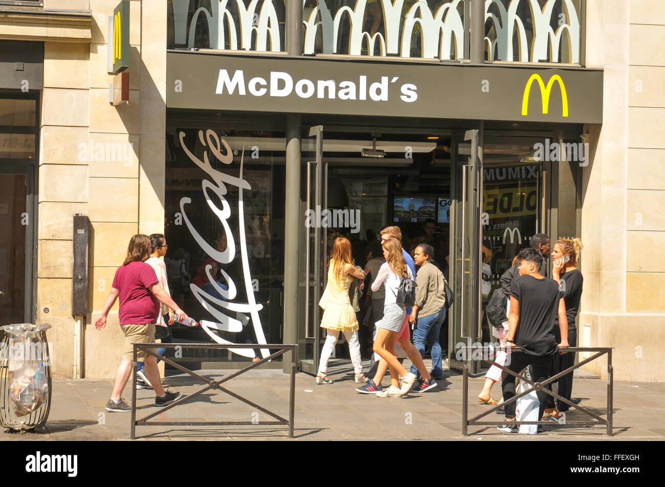 Mcdonalds menu france hi-res stock photography and images - Alamy