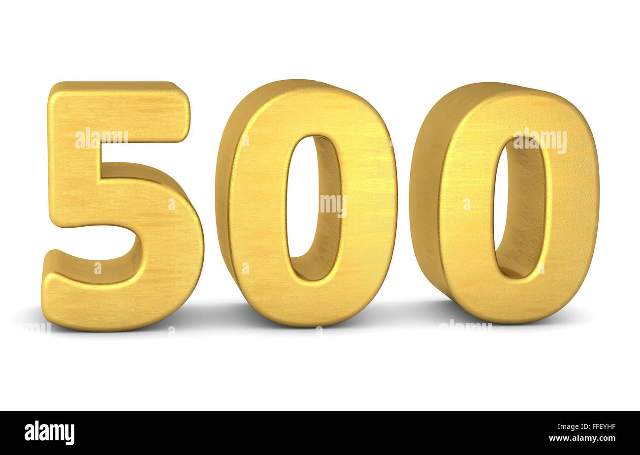 3d number 500 gold Stock Photo - Alamy