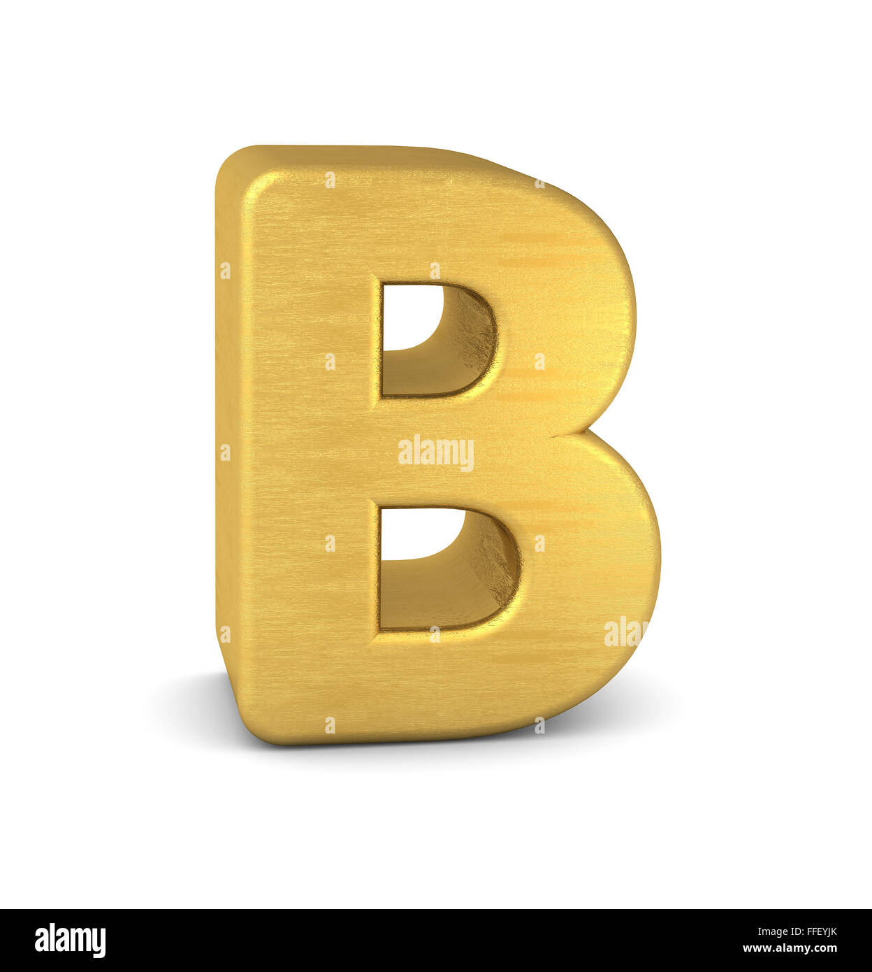 3d letter B gold Stock Photo - Alamy