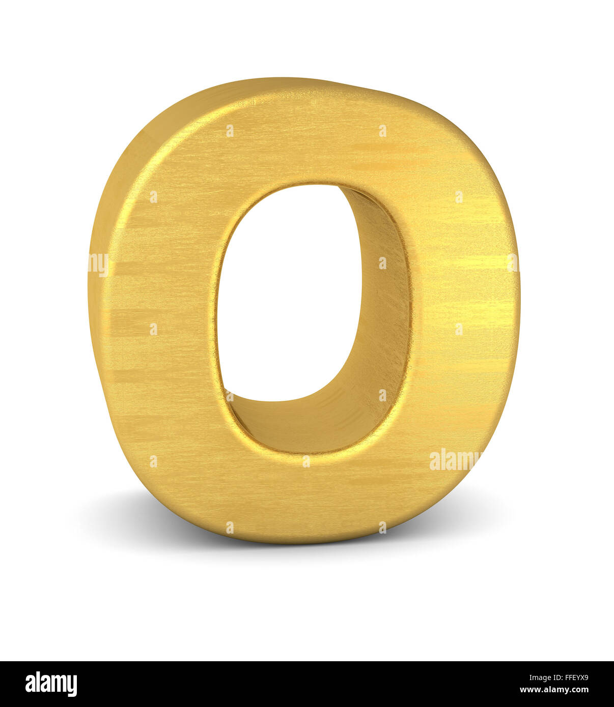 3d letter O gold Stock Photo - Alamy