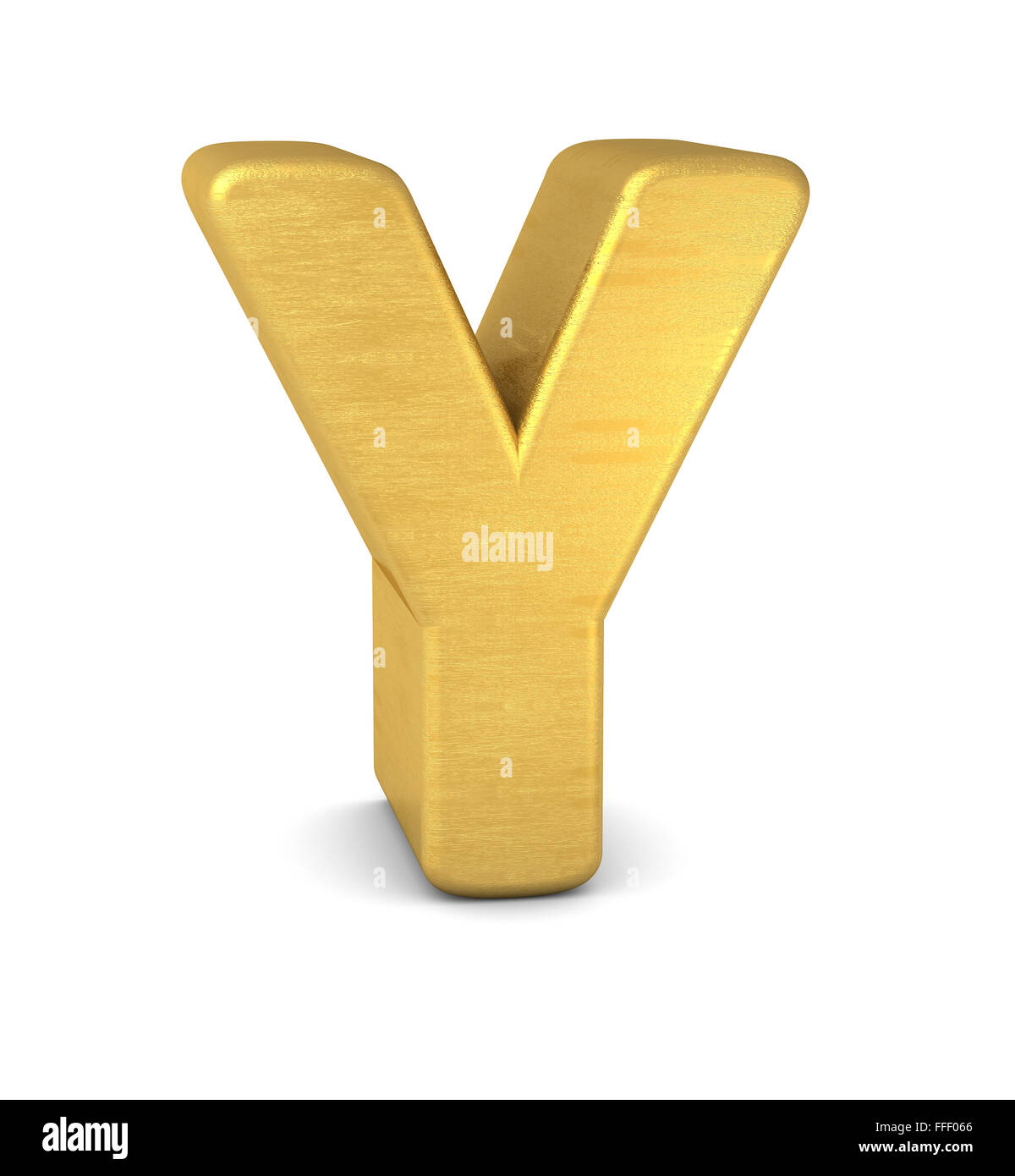 3d letter Y gold Stock Photo - Alamy