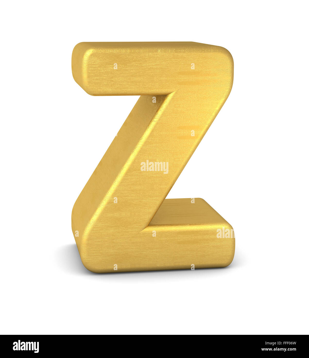 3d letter Z gold Stock Photo - Alamy
