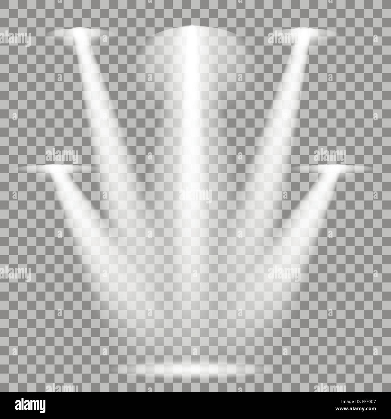 Set of White Spotlights Stock Vector Image & Art - Alamy