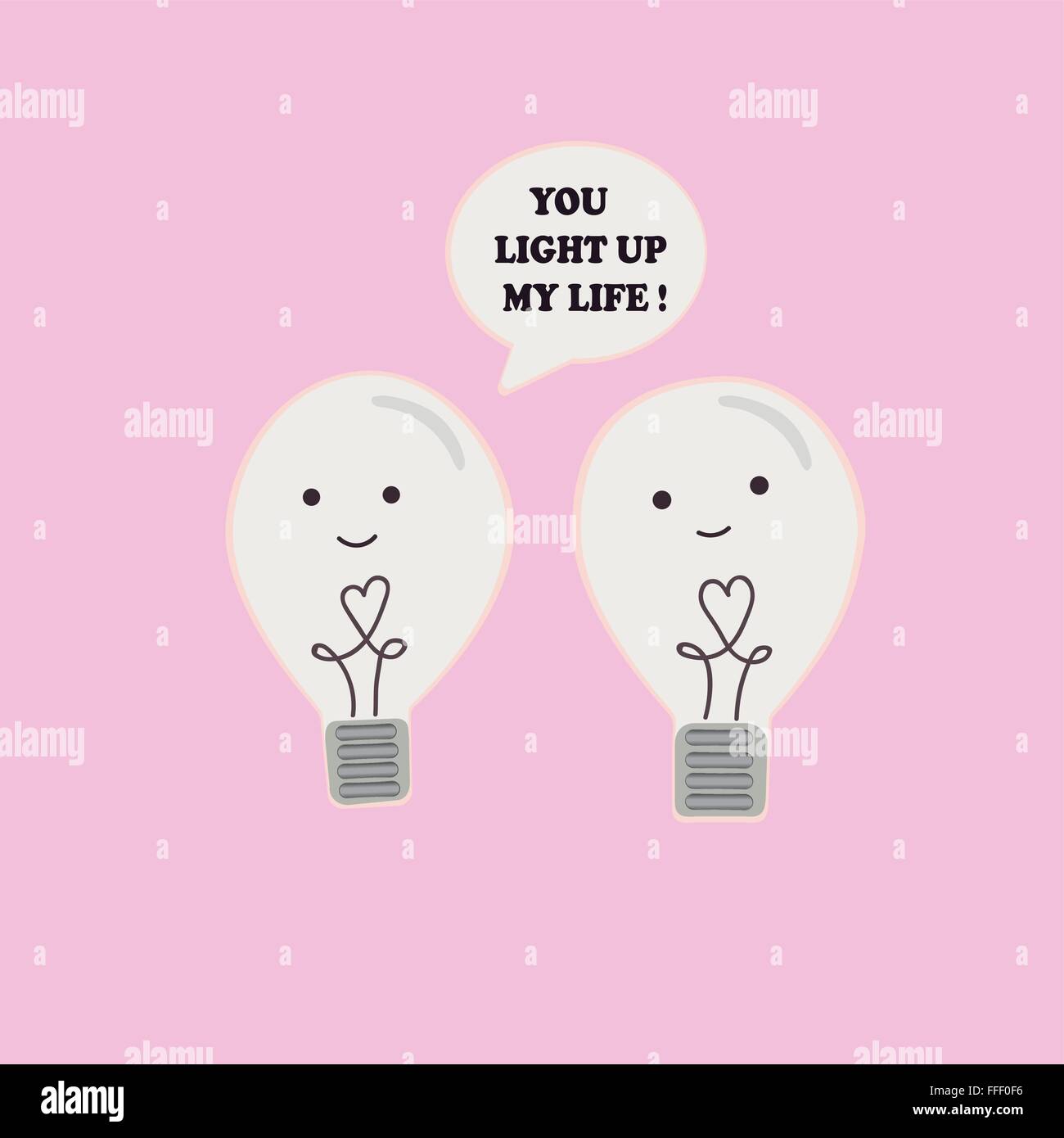 Two incandescent light bulbs in love Stock Vector Image & Art - Alamy