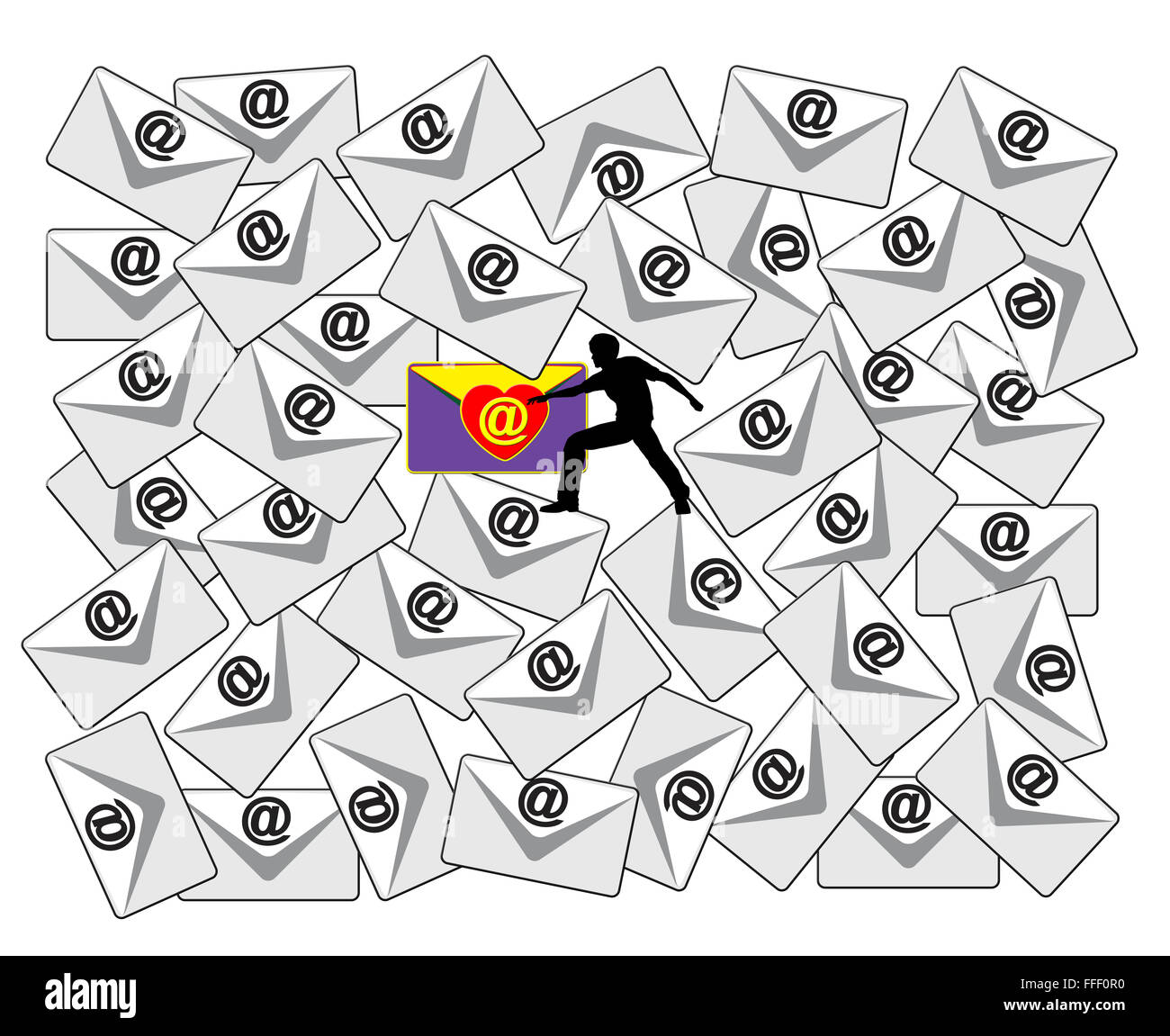 Check your email Cut Out Stock Images & Pictures - Alamy