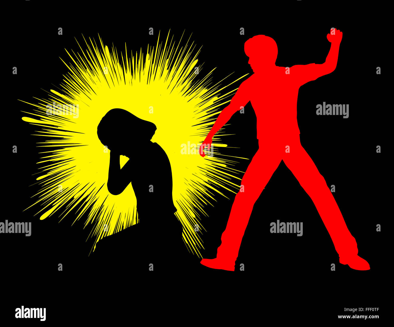 Girl with Trauma Stock Photo - Alamy