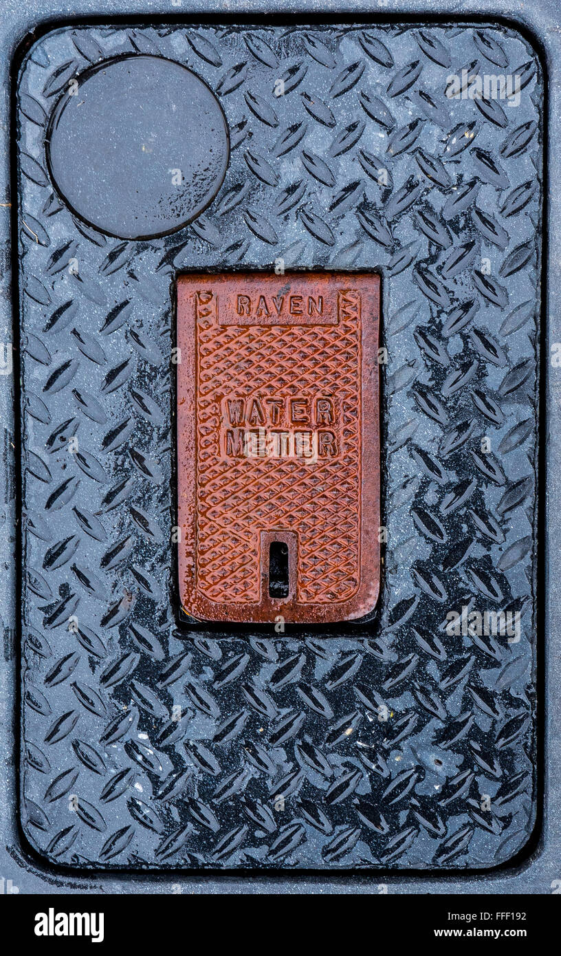 In ground water meter installation in Washington state Stock Photo - Alamy