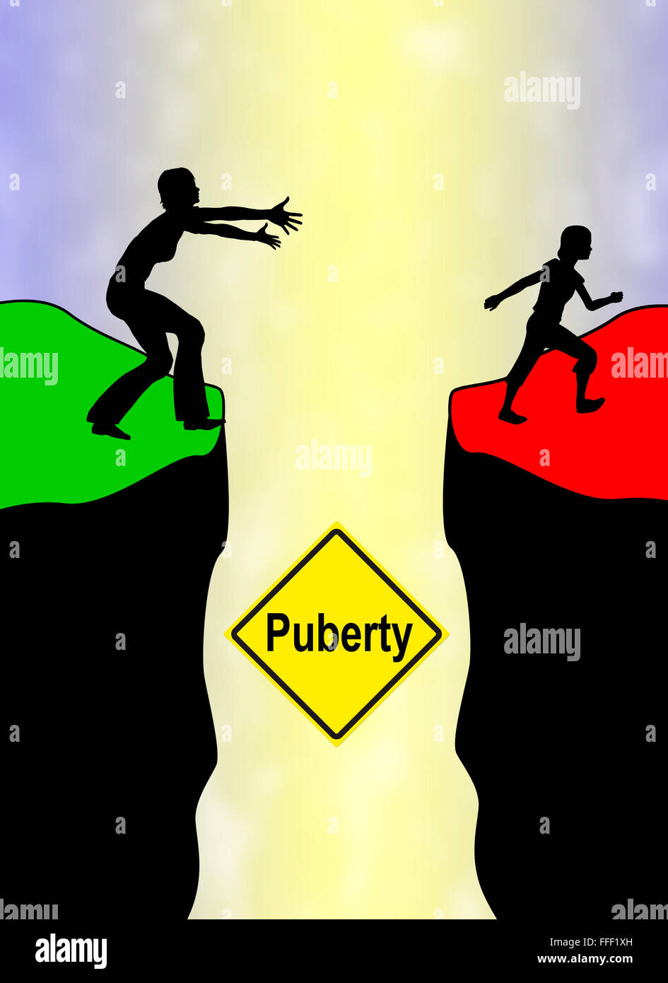 Puberty of Girl Stock Photo - Alamy