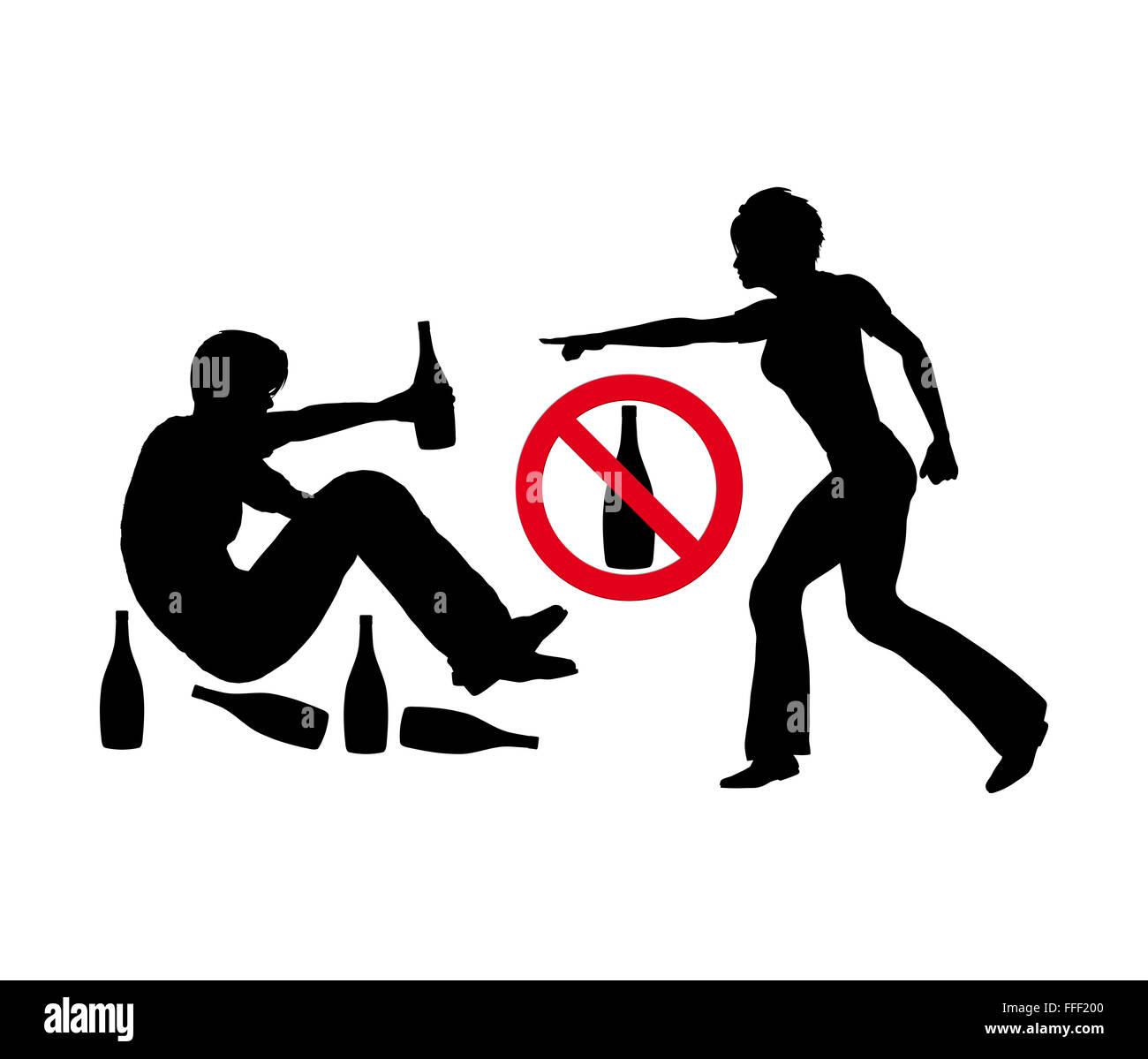 Stop drinking alcohol Cut Out Stock Images & Pictures - Alamy