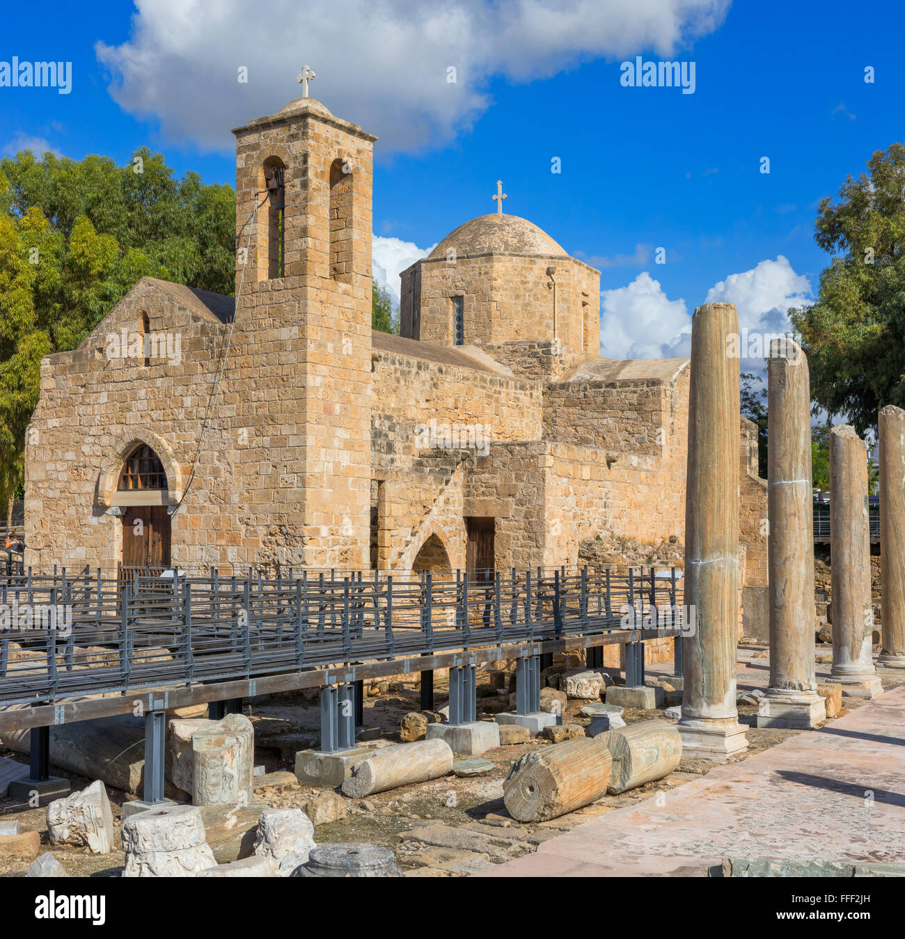 Panagia Chrysopolitissa church, Paphos, Cyprus Stock Photo - Alamy