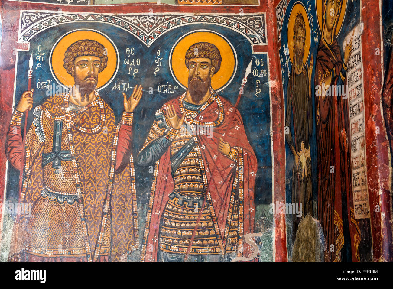 Byzantine fresco (12th century), Church of Saints Joachim and Anne ...
