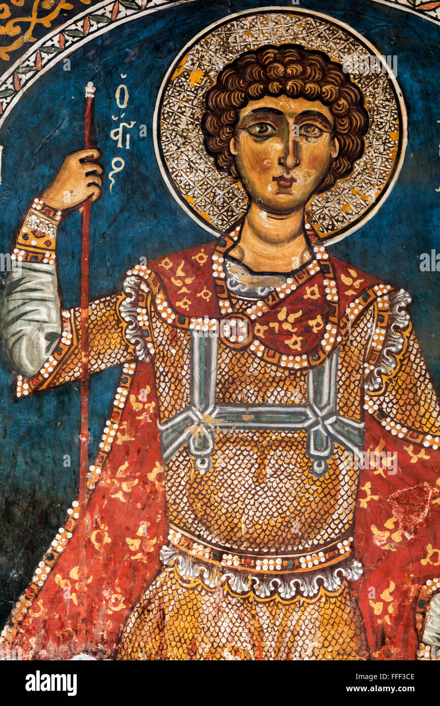 Byzantine fresco (12th century), Church of Saints Joachim and Anne ...