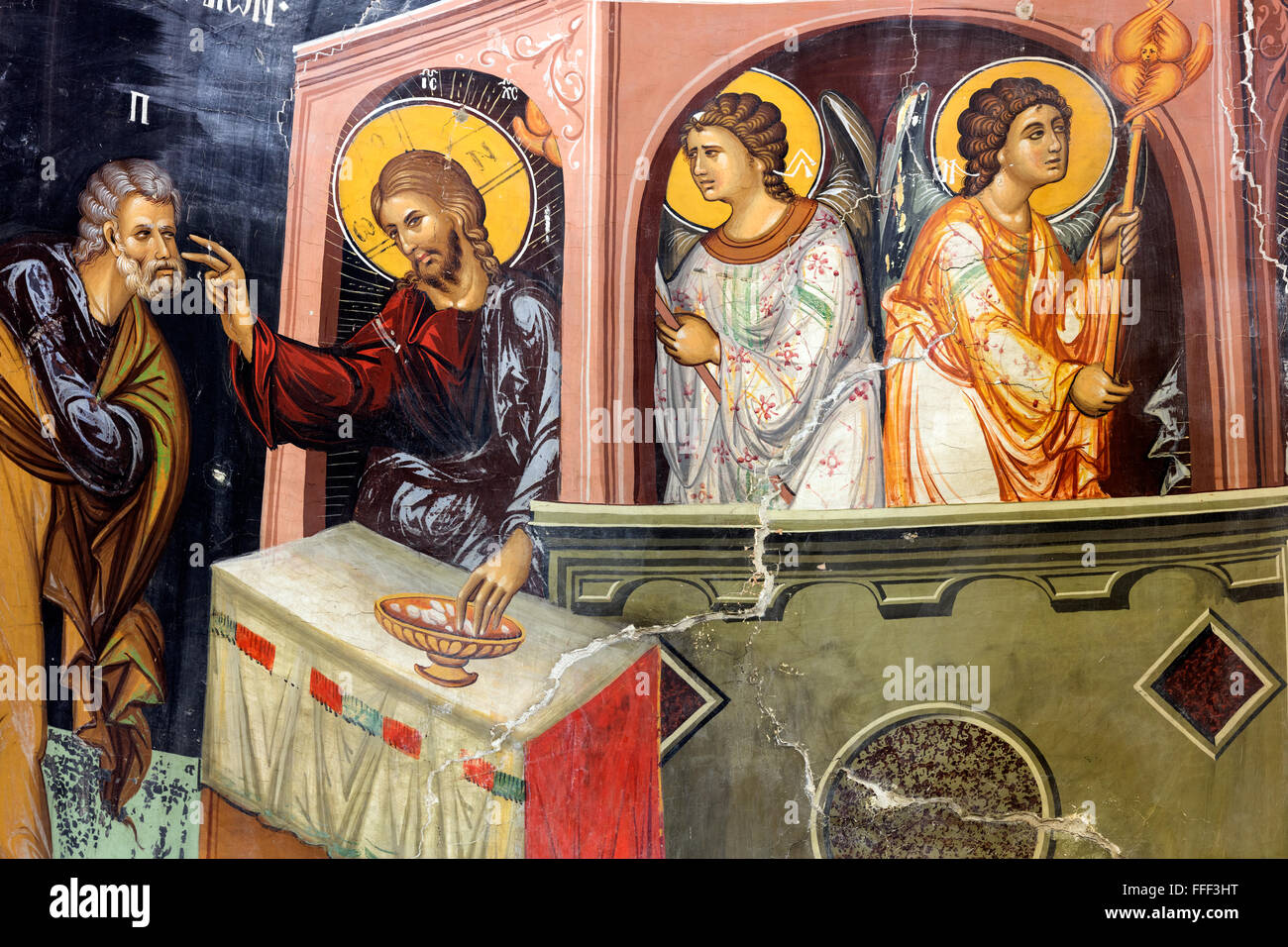 Fresco in Panagia Podhithou (Church of the Virgin Podithou), Galata ...
