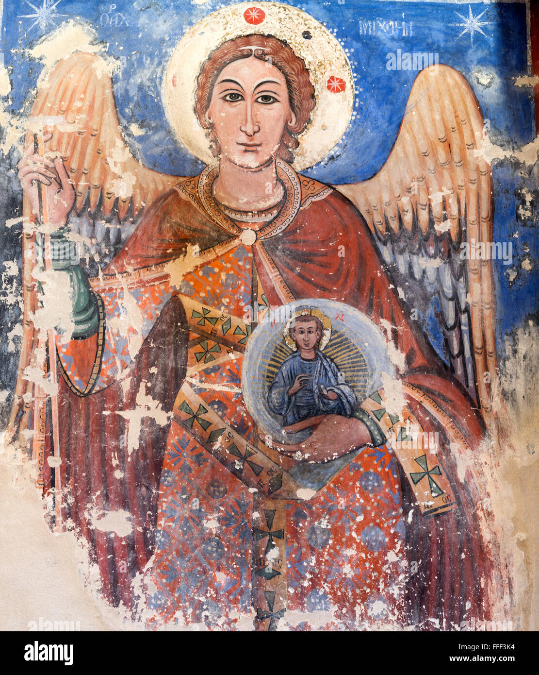 Byzantine fresco (12th century), Church of Ayios Nikolaos tis Steyis ...