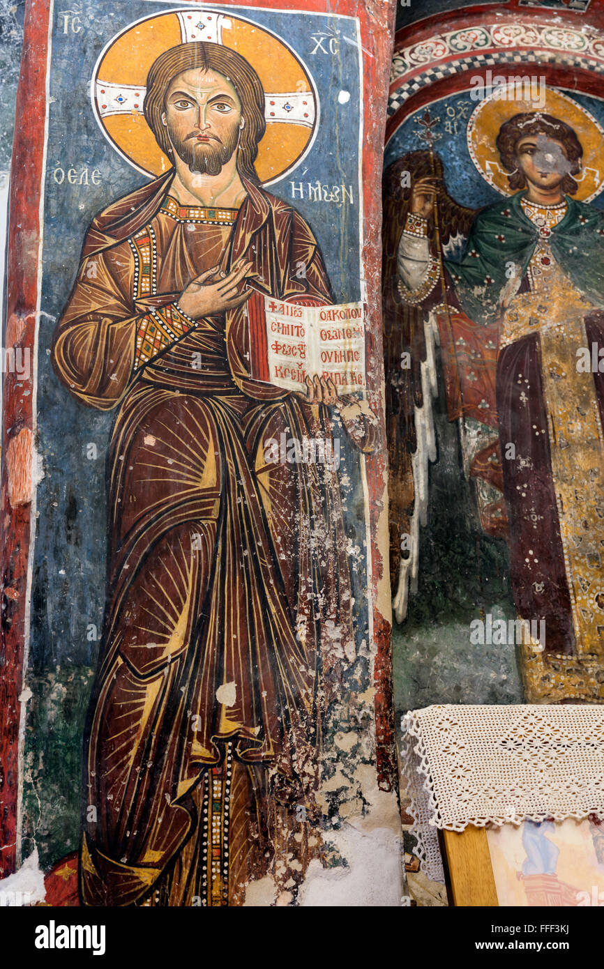 Fresco byzantine art jesus hi-res stock photography and images - Alamy