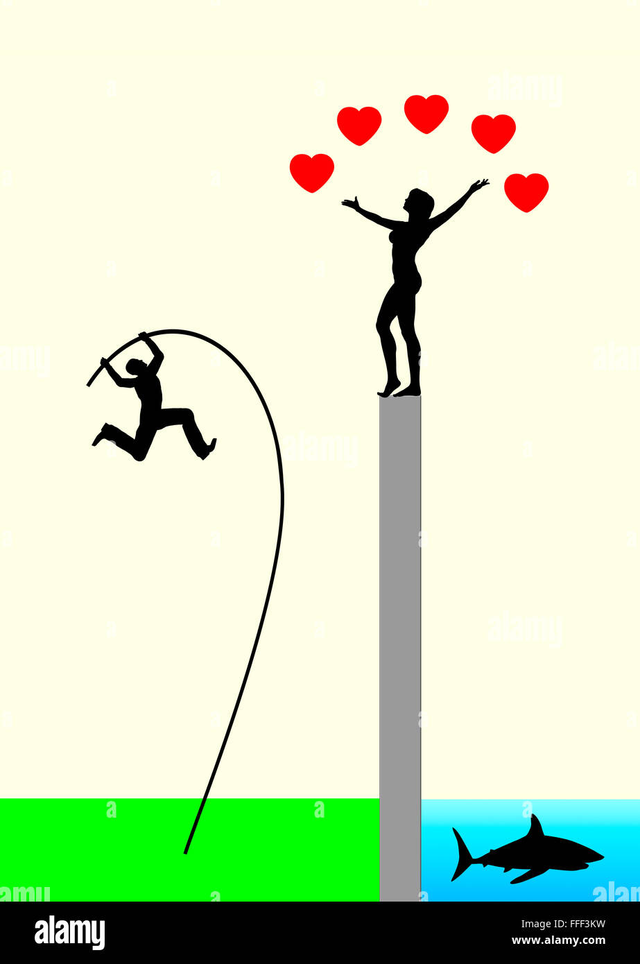 Risk of Love Stock Photo - Alamy