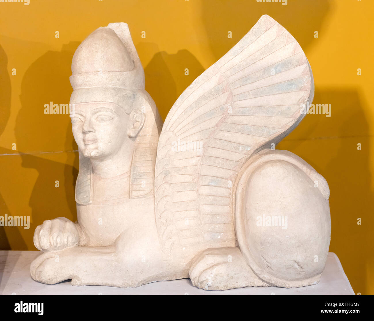 Sphinx statue, Archaeological Museum, Nicosia, Cyprus Stock Photo - Alamy