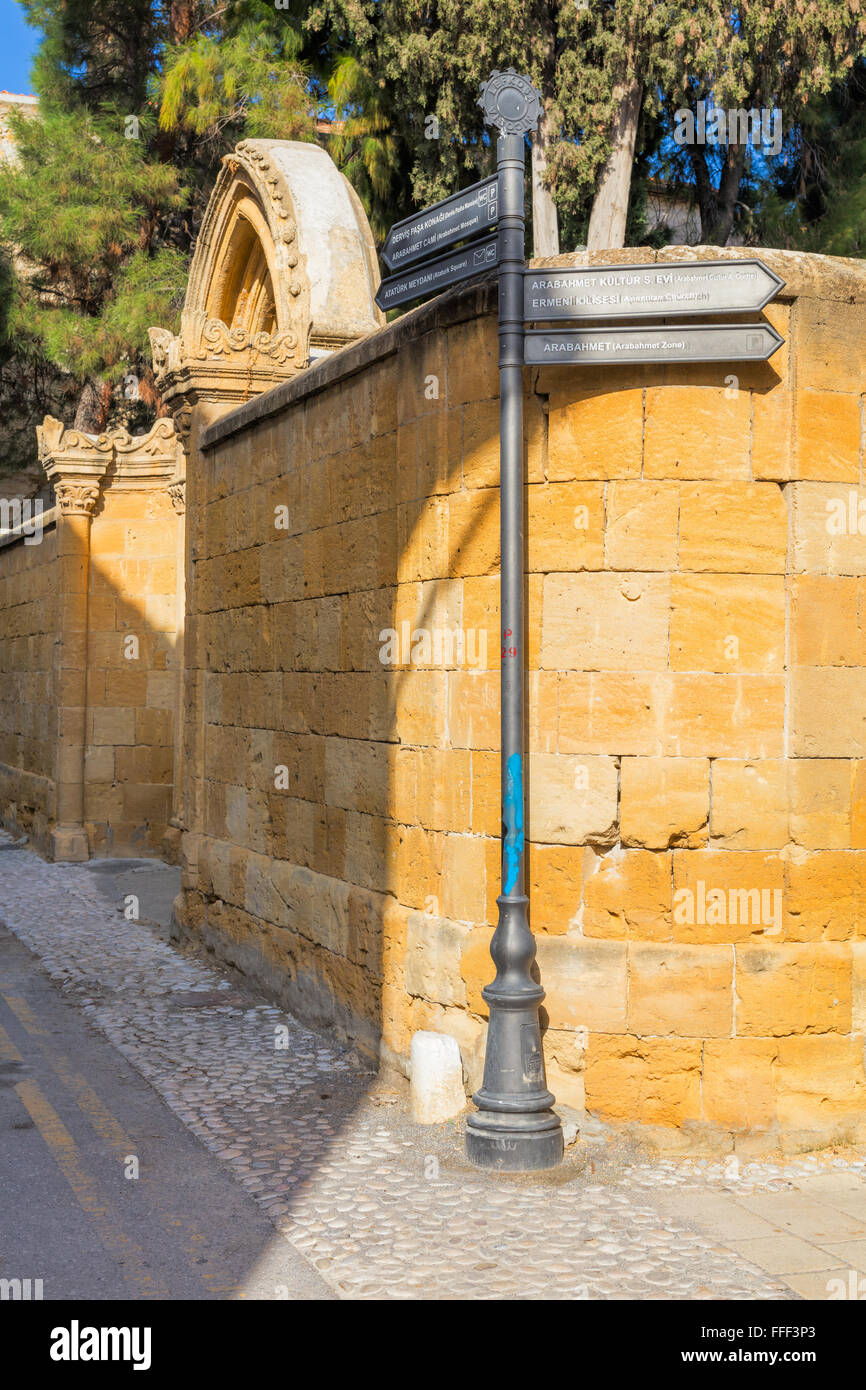 Street in old town, North Nicosia, Northern Cyprus Stock Photo - Alamy