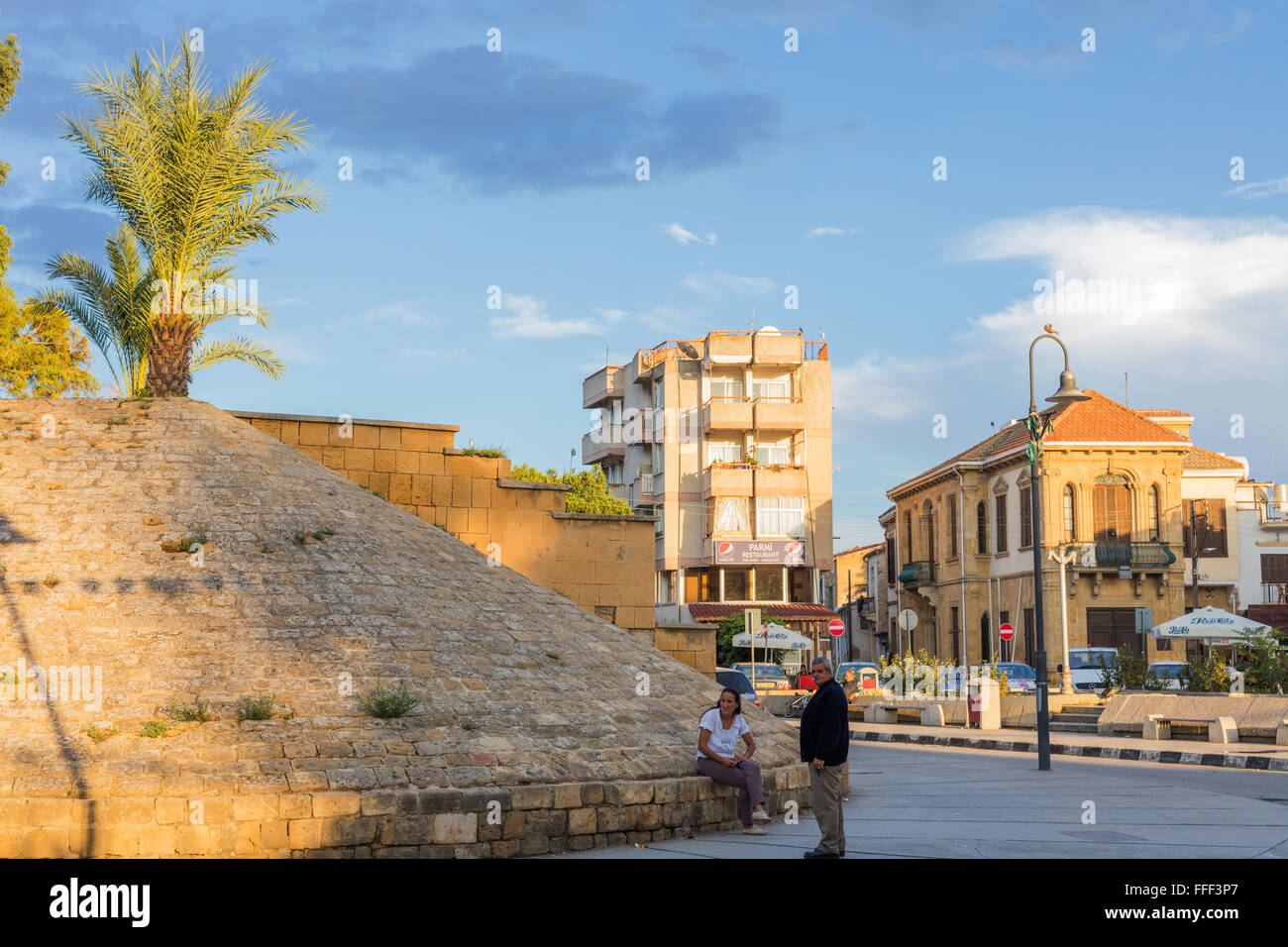 Street in old town, North Nicosia, Northern Cyprus Stock Photo - Alamy
