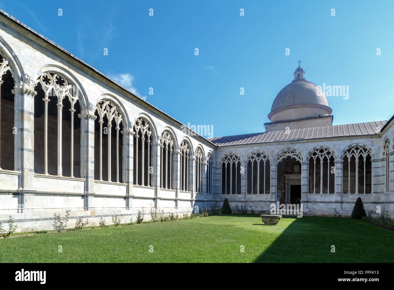 View of Camposanto Monumentale, known as monumentale cemetery, built in ...