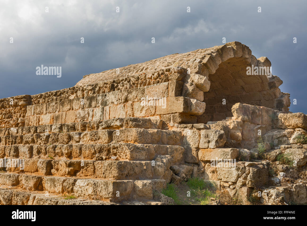 Ruins of ancient Greek city of Salamis, Northern Cyprus Stock Photo - Alamy