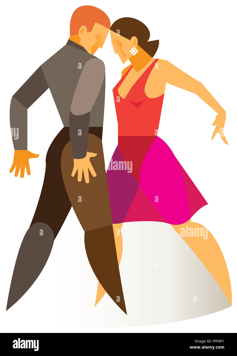 Dancers dancing Latin American dance Stock Photo - Alamy