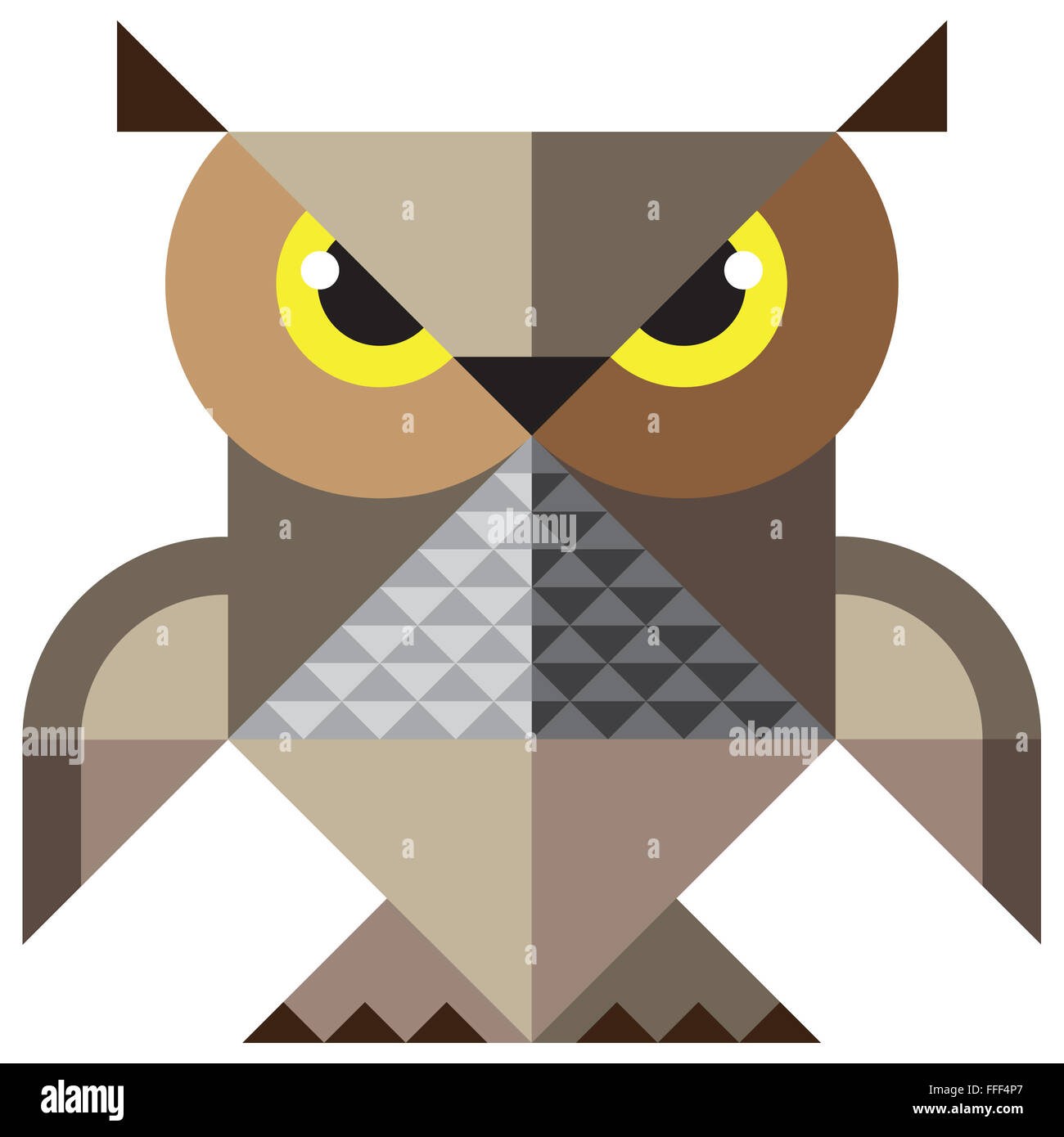 modular image. Bird is owl Stock Photo - Alamy