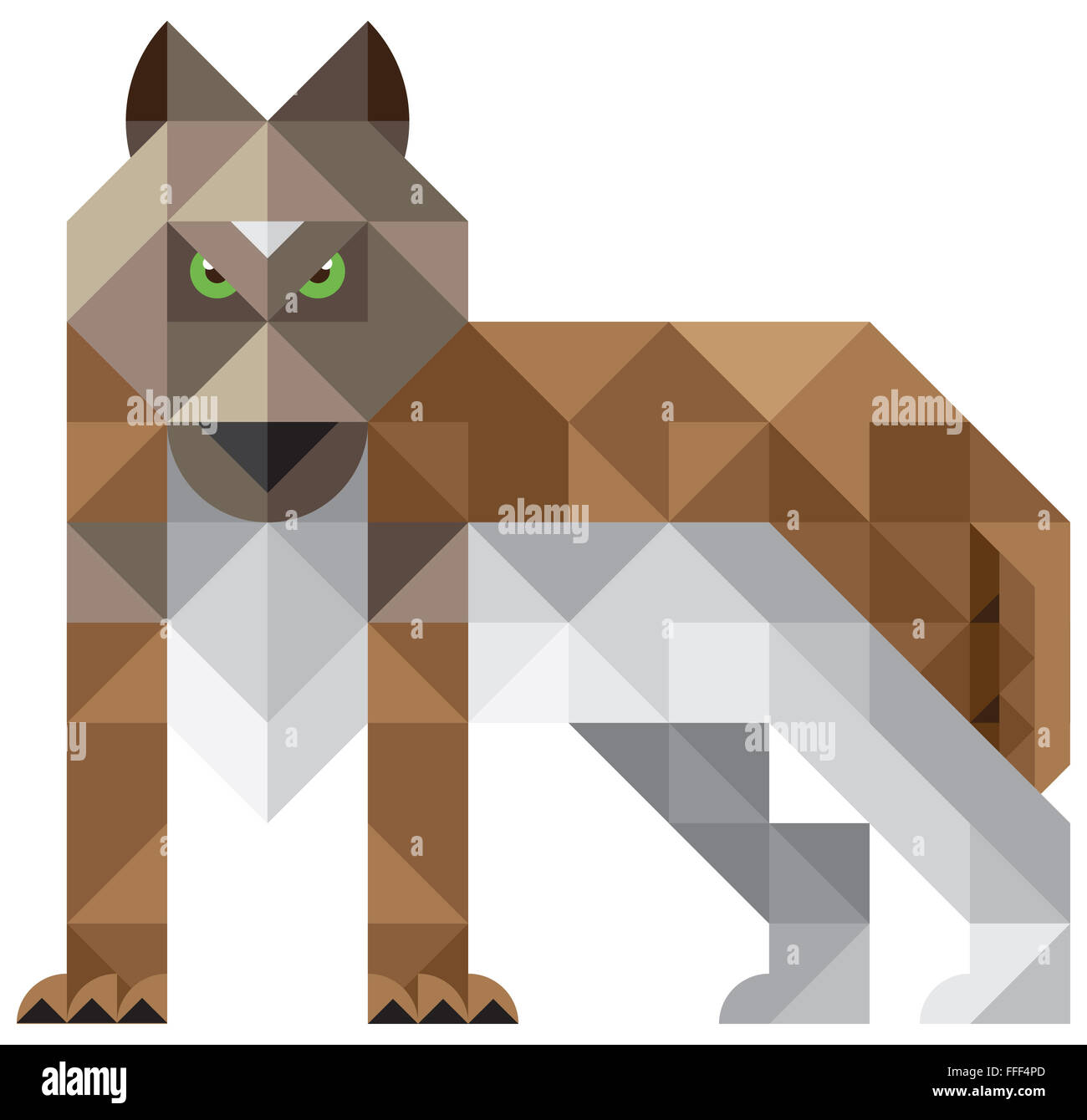 modular image. Animal is wolf Stock Photo - Alamy