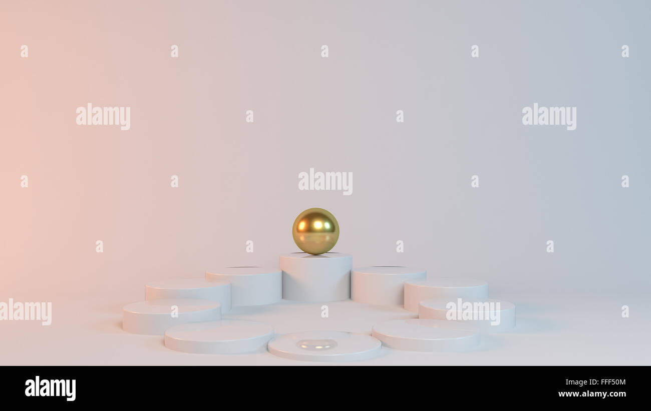 3D golden sphere expressing leadership or win (to be used for leader ...