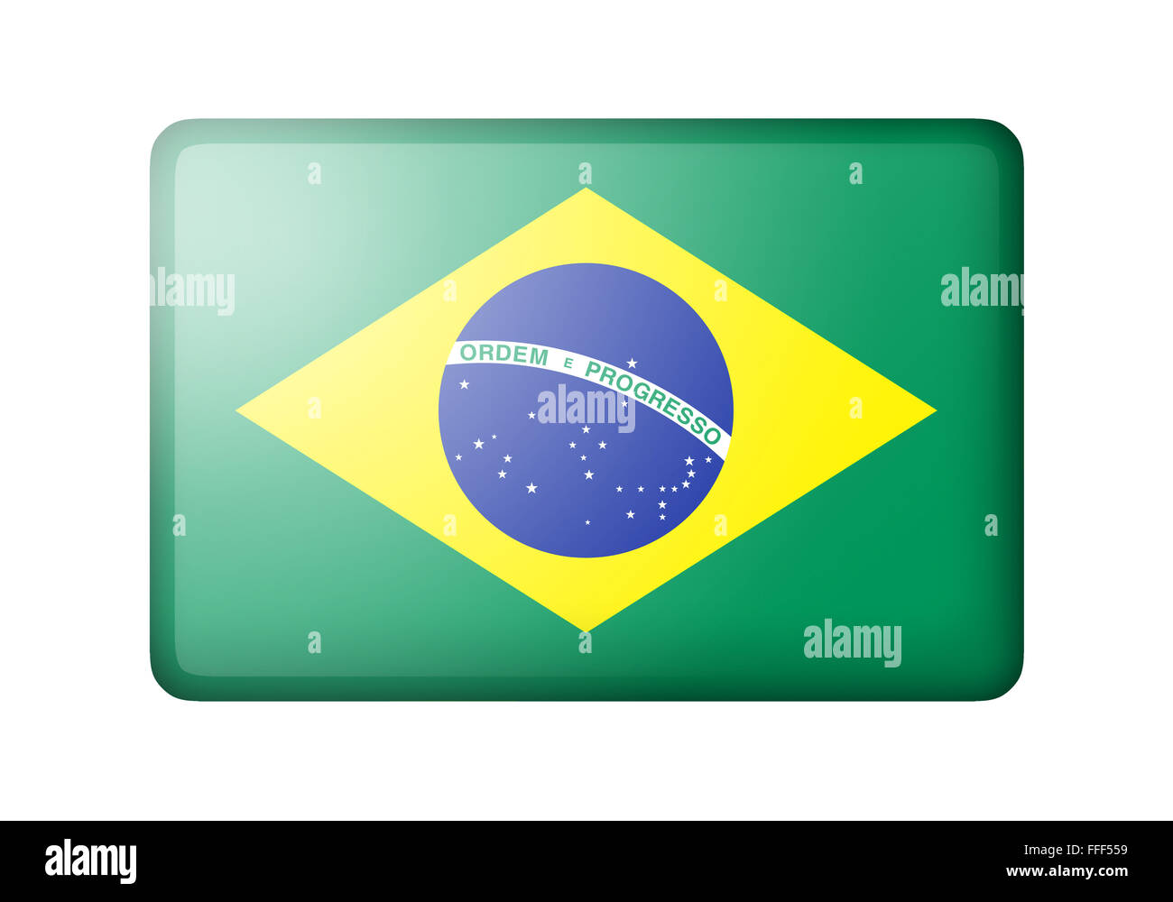 The Brazilian flag Stock Photo - Alamy