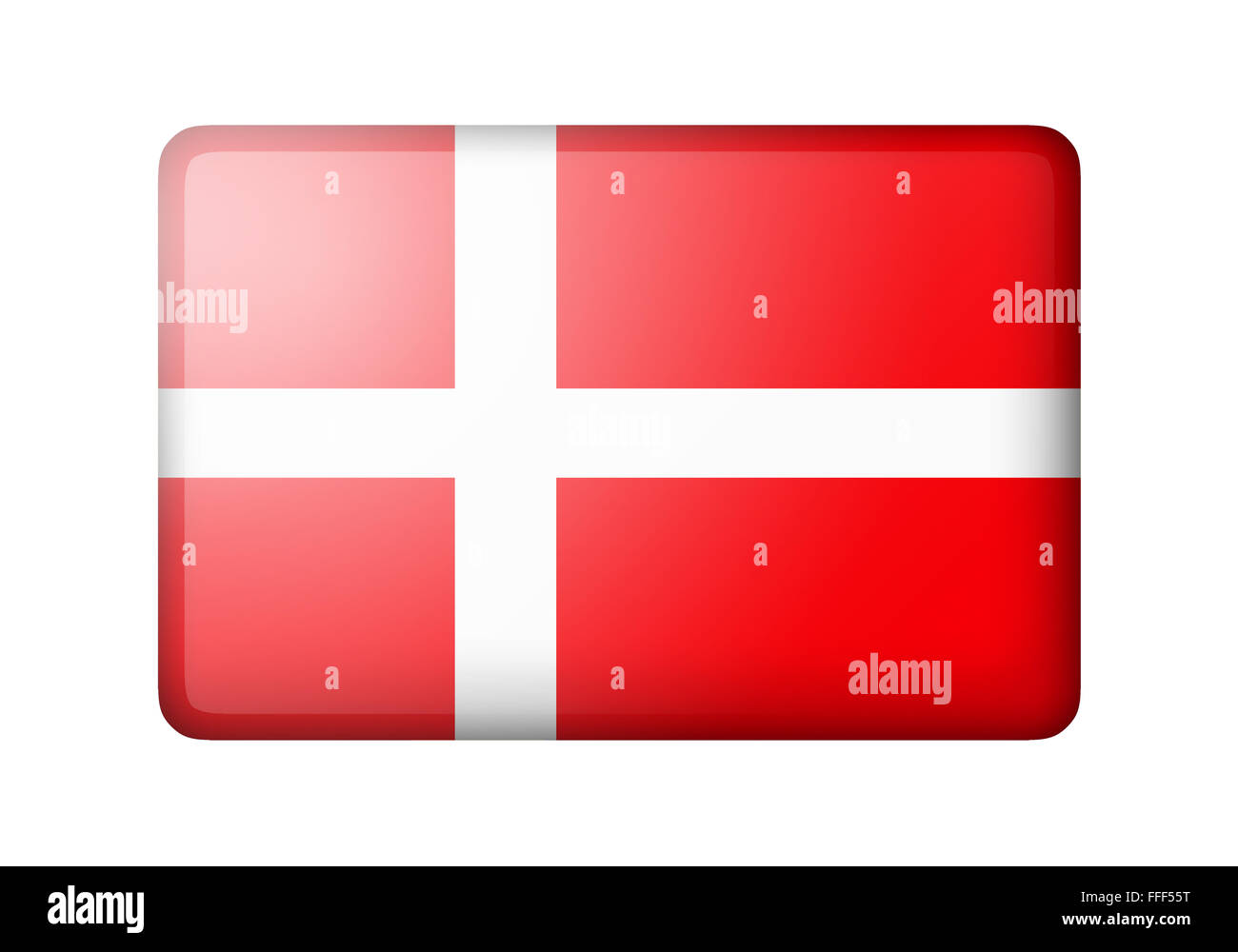 The Danish flag Stock Photo - Alamy
