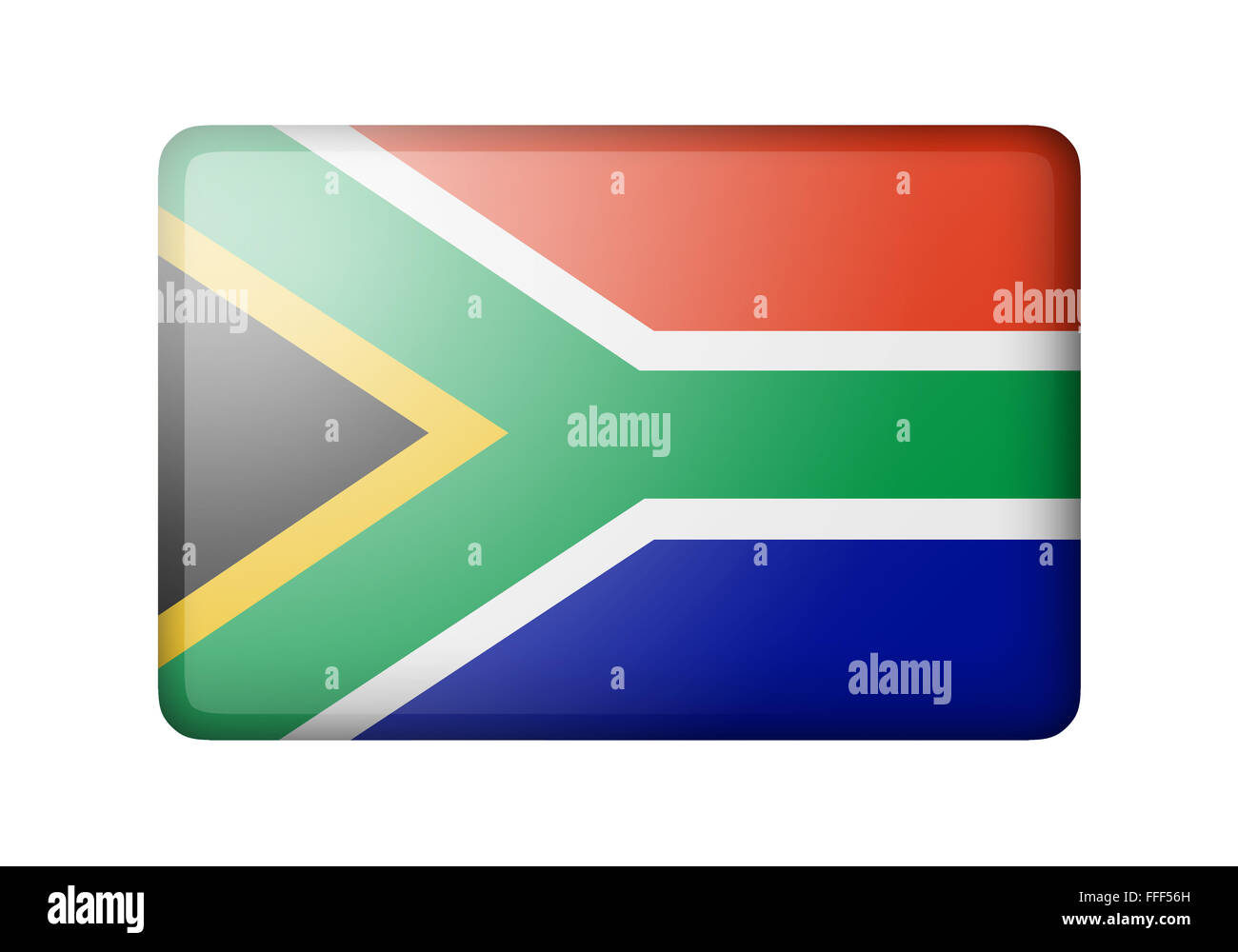 The Republic of South Africa flag Stock Photo - Alamy