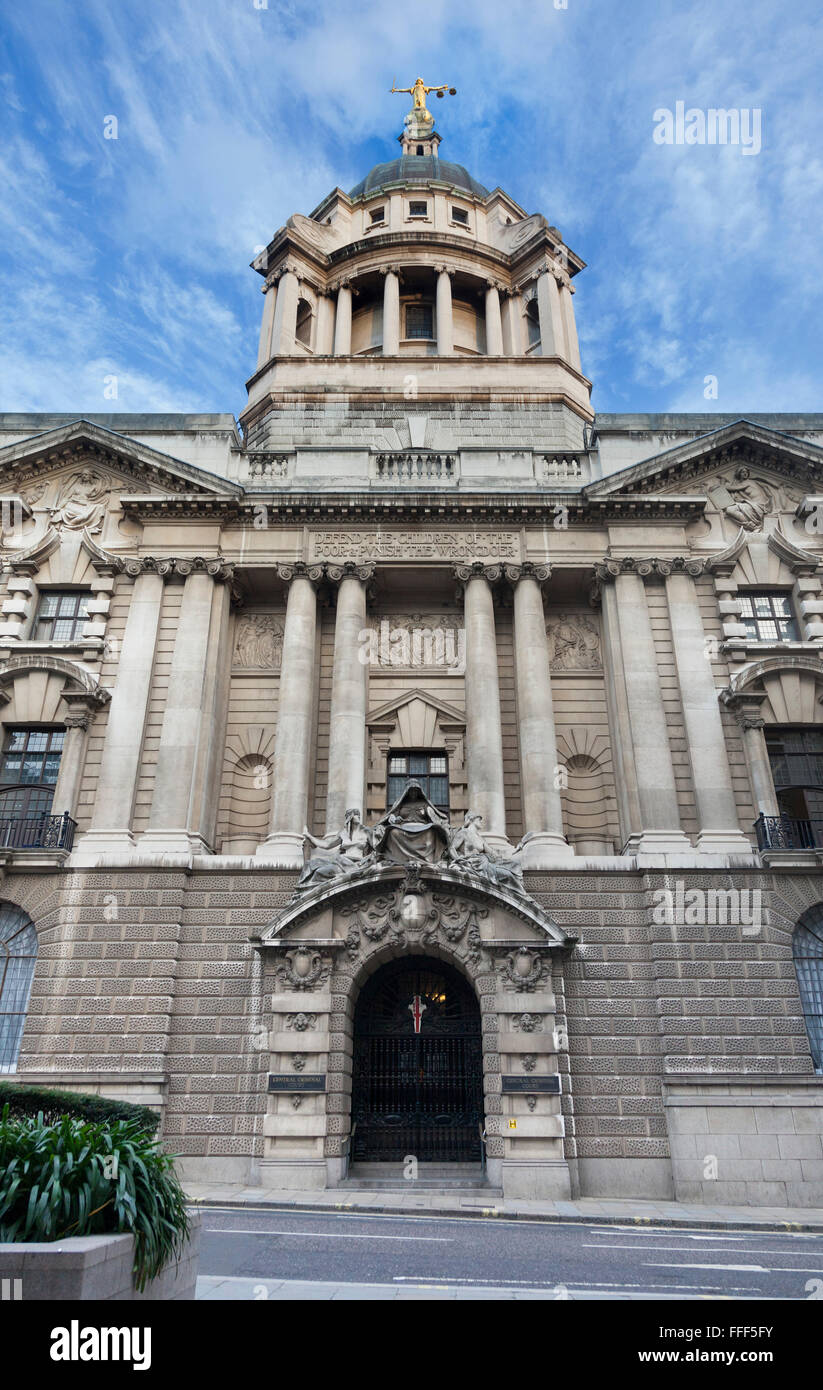 Facade of the 1900 building for the Central Criminal Court, known as ...