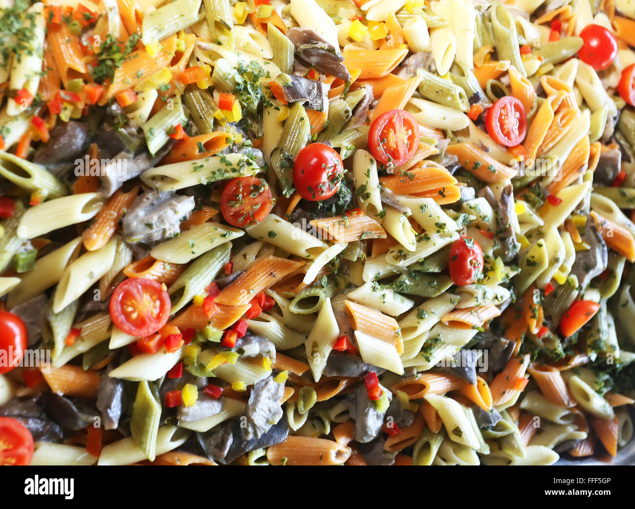 Italian food pasta close-up is ready for guests Stock Photo - Alamy