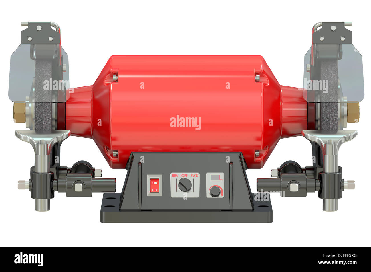 Double grinding machine isolated on white background Stock Photo - Alamy