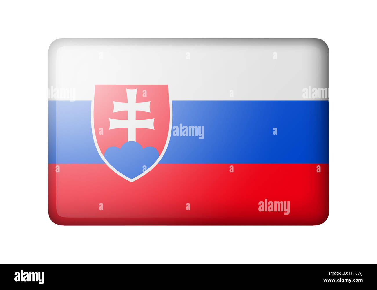 The Slovakia flag Stock Photo - Alamy