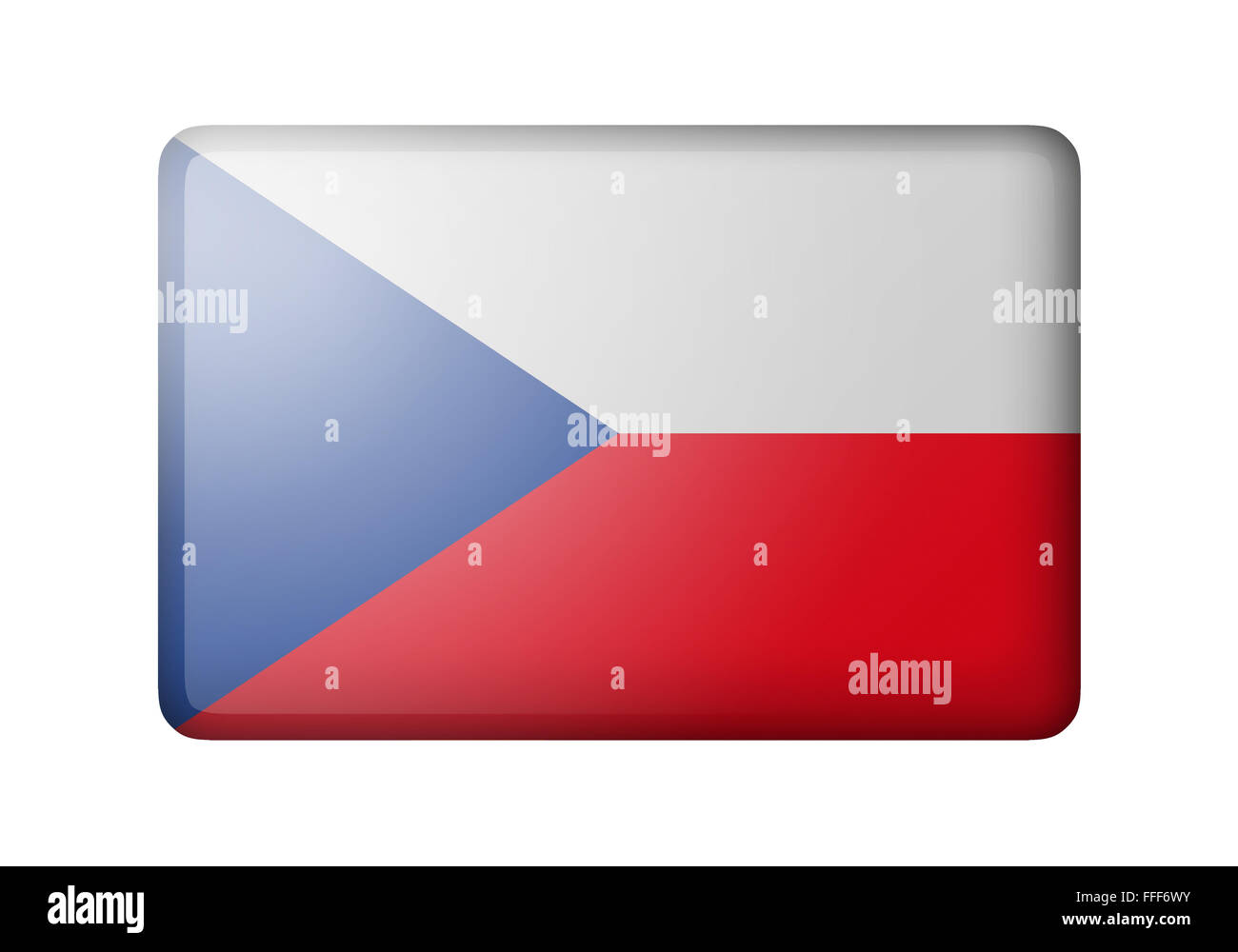 The Czech flag Stock Photo - Alamy