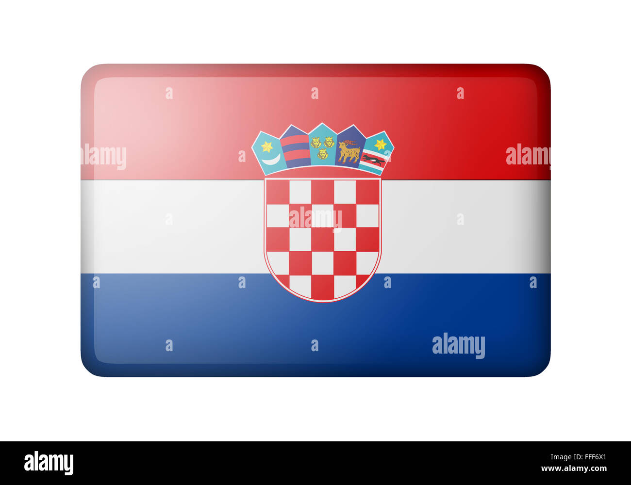 The Croatian flag Stock Photo - Alamy