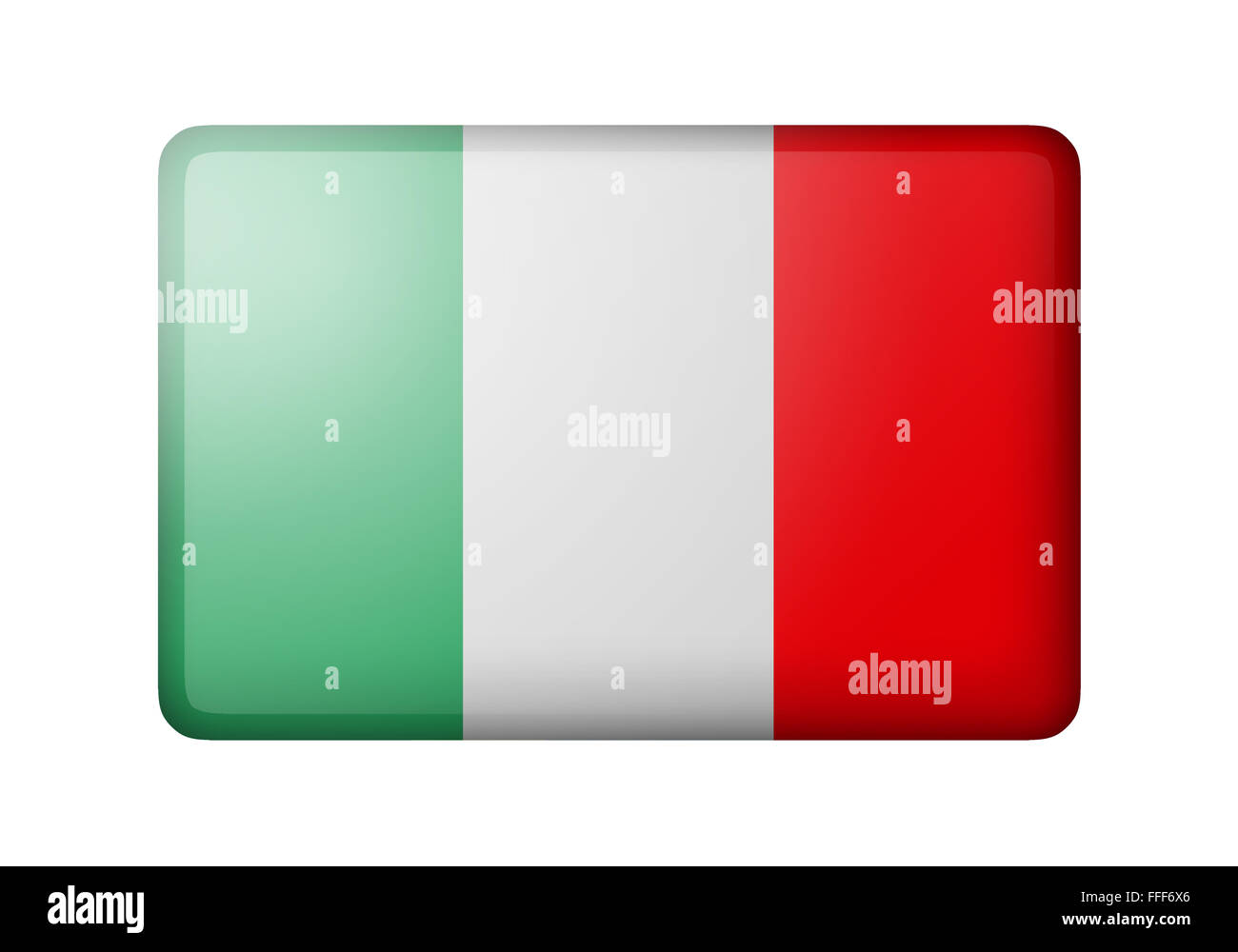 The Italian flag Stock Photo - Alamy